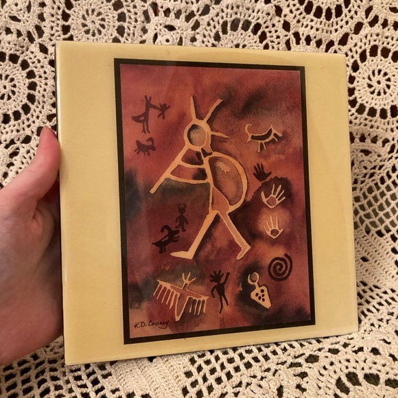 Art | Vintage Kathy Cooney Harmony Designs Southwest Tile Art | Poshmark